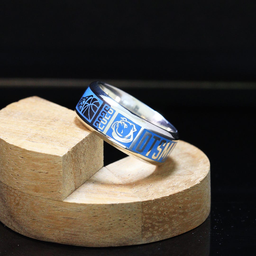 Personalized Sterling Silver High School Class Rings : Enamel Class ...