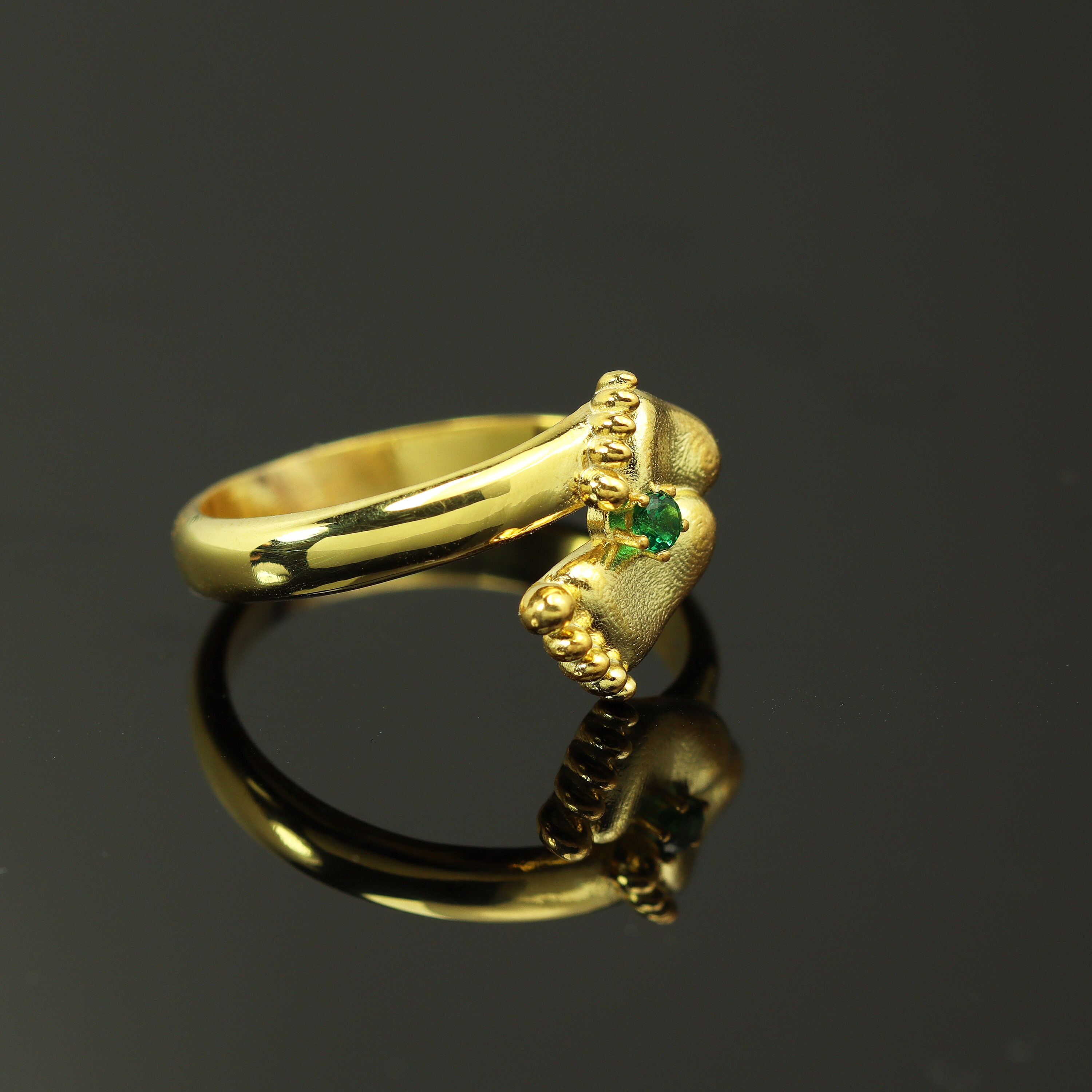 Baby Foot Ring Custom Mothers Ring Baby Shower Gift - Etsy