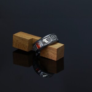 Class Ring Black Matte, High School Class Ring , College Ring , Gift ...