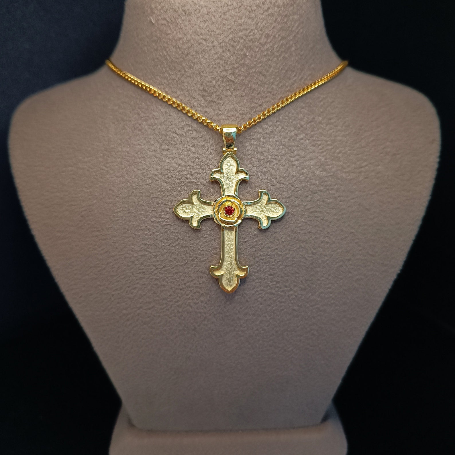 Rose Cross Necklace , Rosicrucian Order Pendant , Masonic Christian ...