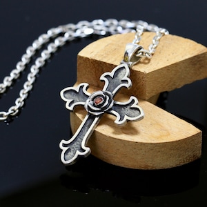 Rosicrucian Necklace , Rose Cross , Amorc Pendant , Silver Christian ...