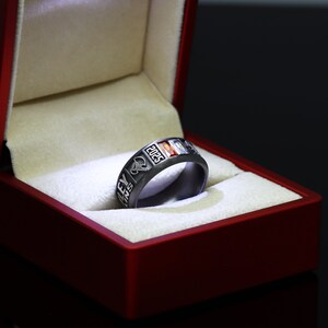 Class Ring Black Matte, High School Class Ring , College Ring , Gift ...