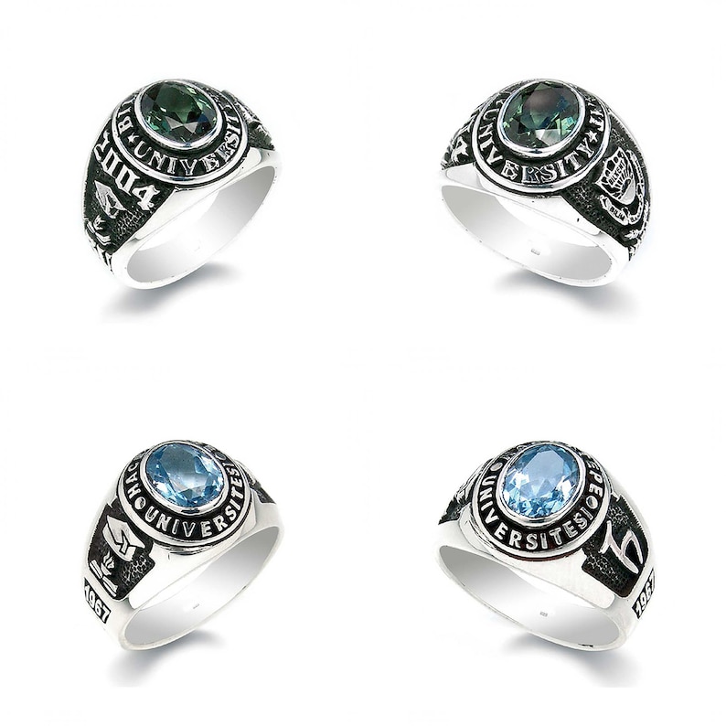 Class Rings for Women College Graduation Rings with Stone | Etsy