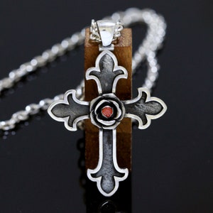 Rosicrucian Necklace , Rose Cross , Amorc Pendant , Silver Christian ...