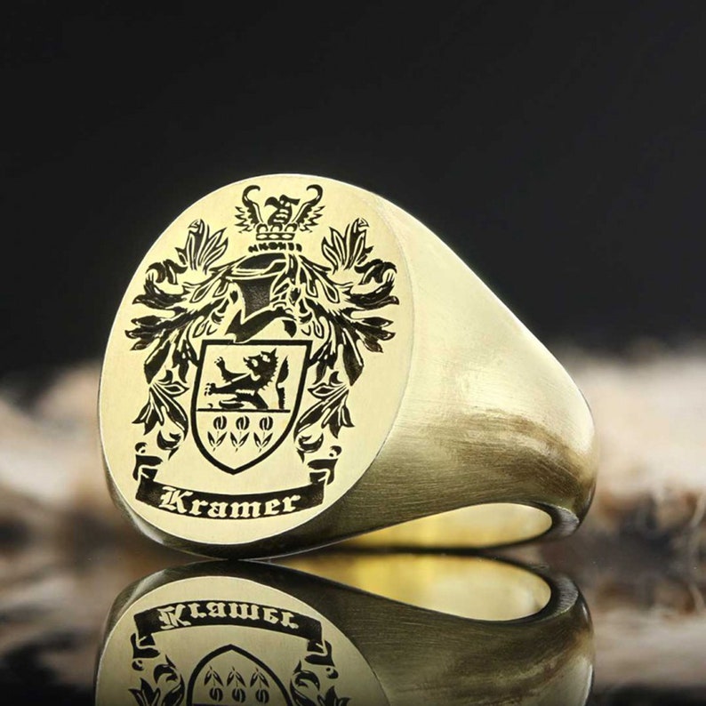 Coat of Arms Ring Family Crest Rings Custom Crest Jewelry - Etsy