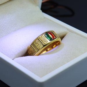 Gold Class Band , High School Class Ring , Custom Graduation Gift ...