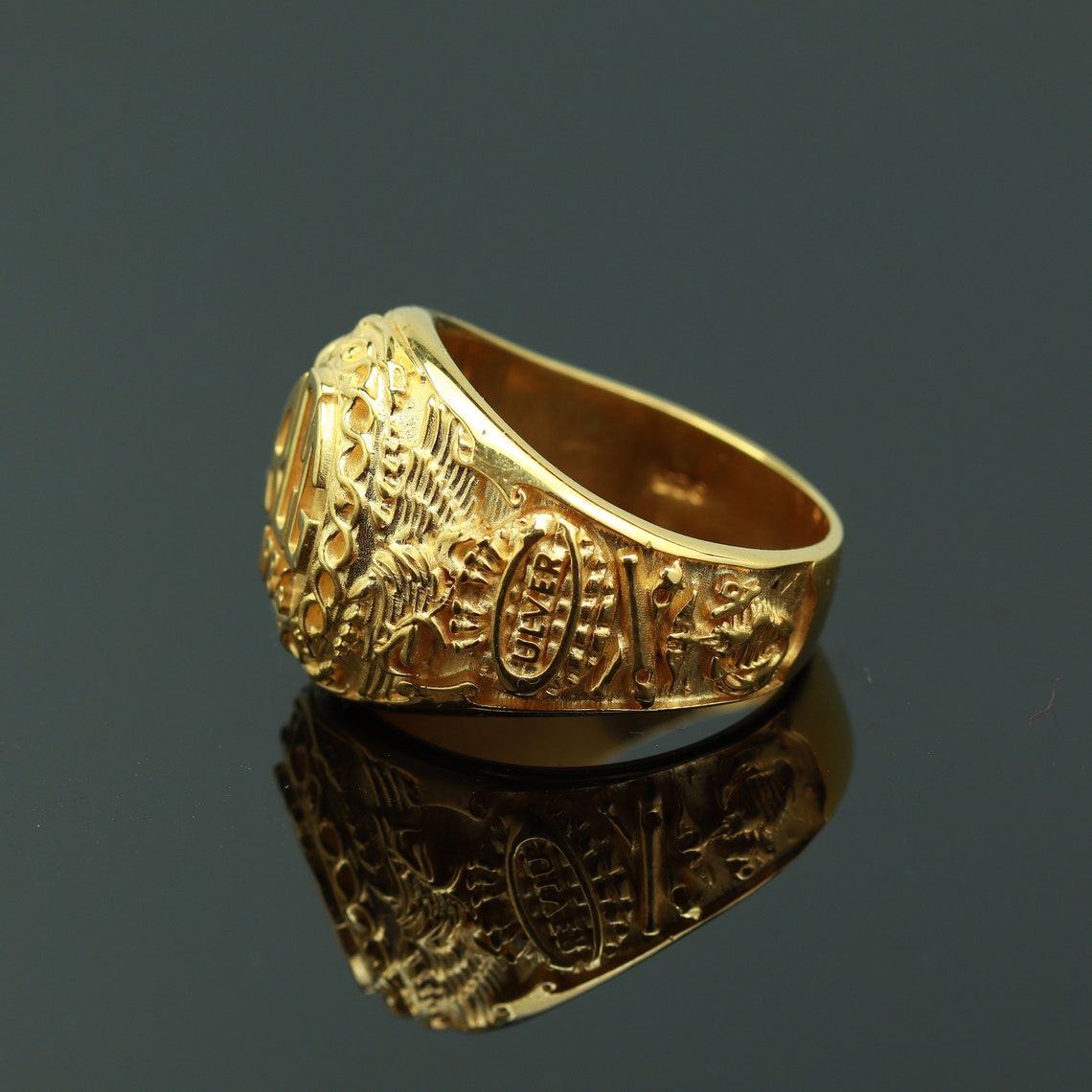 Custom Made Signet Ring Personalized Ring Academy | Etsy