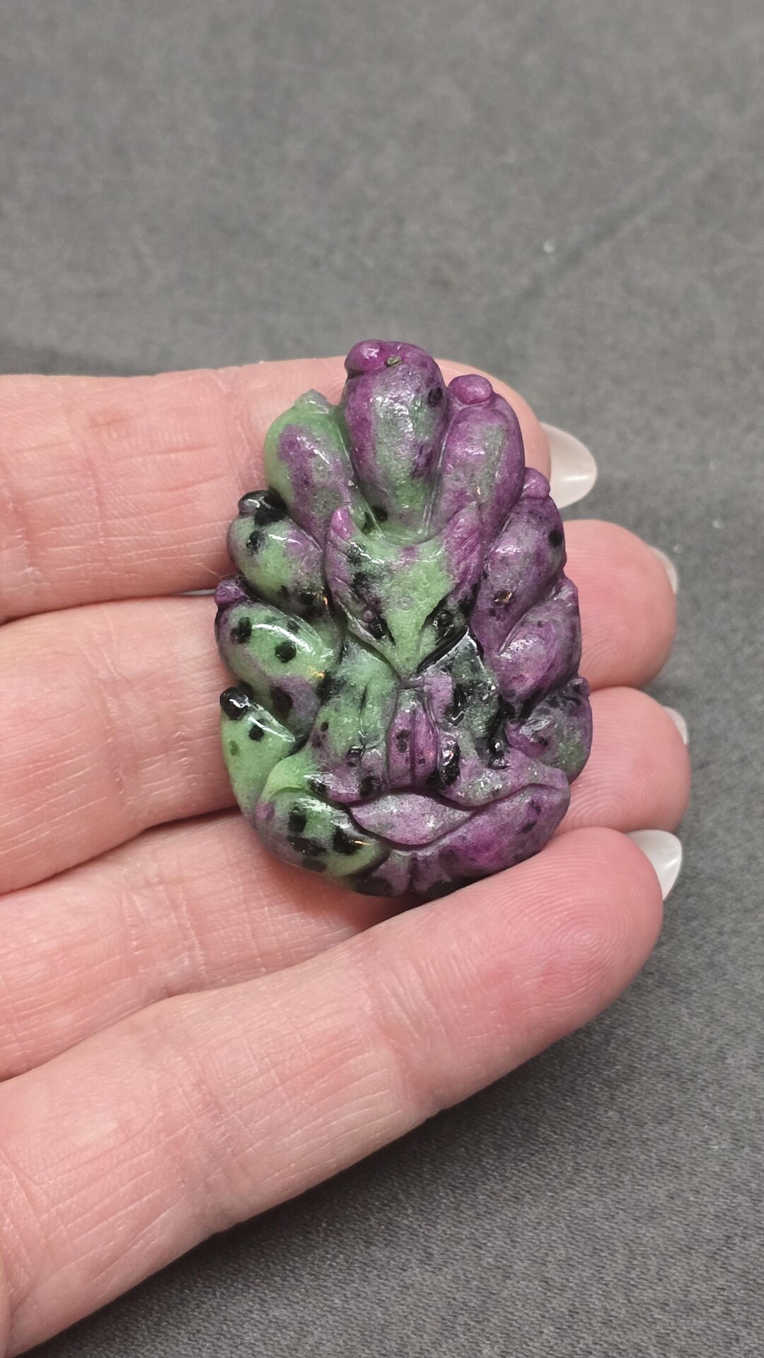 Ruby and Zoisite Crystal Nine Tail Fox, Nine Tail Fox, Crystal Energy ...