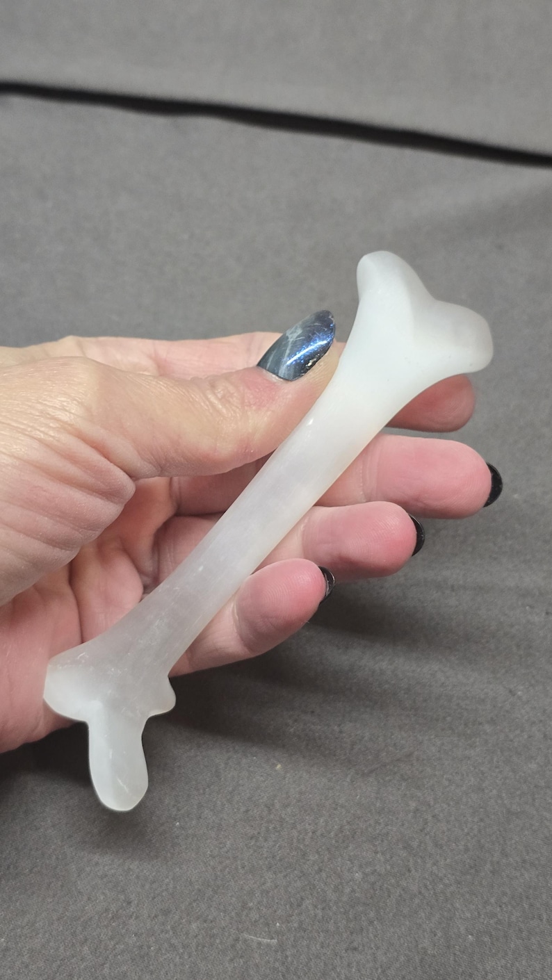 Selenite Satin Spar Crystal Bone Carving, Bone, Crystal Bone ...