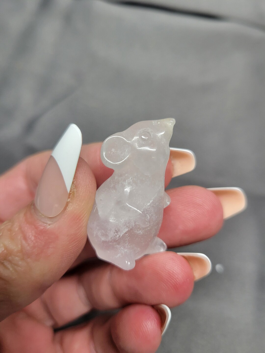 Quartz Crystal Mouse Rat Carving Mouse Crystal Rat - Etsy