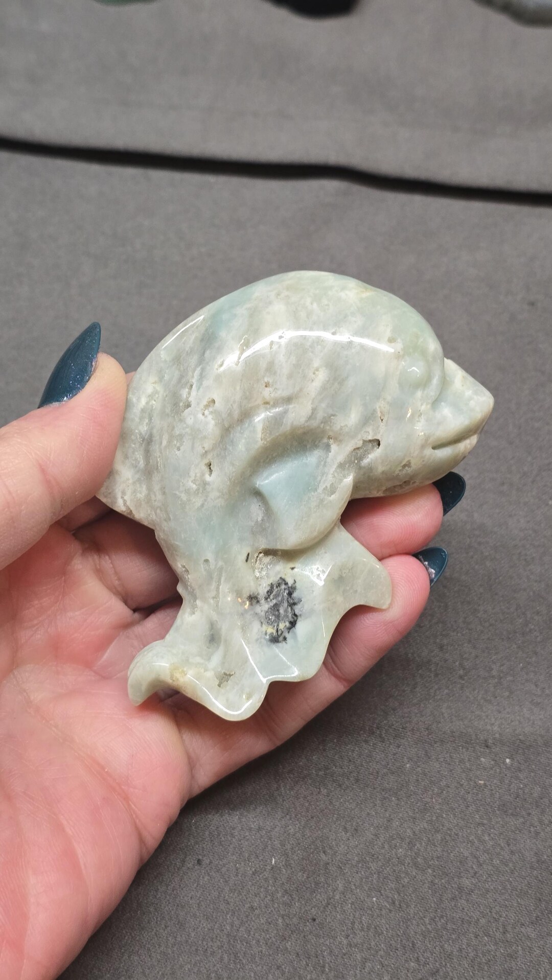 Caribbean Calcite Crystal Dolphin Carving, 80mm - Etsy
