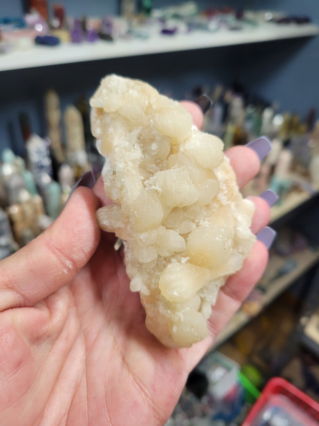 Peach Stilbite Zeolite Specimen, Zeolite, Crystal Specimen, Specimen ...
