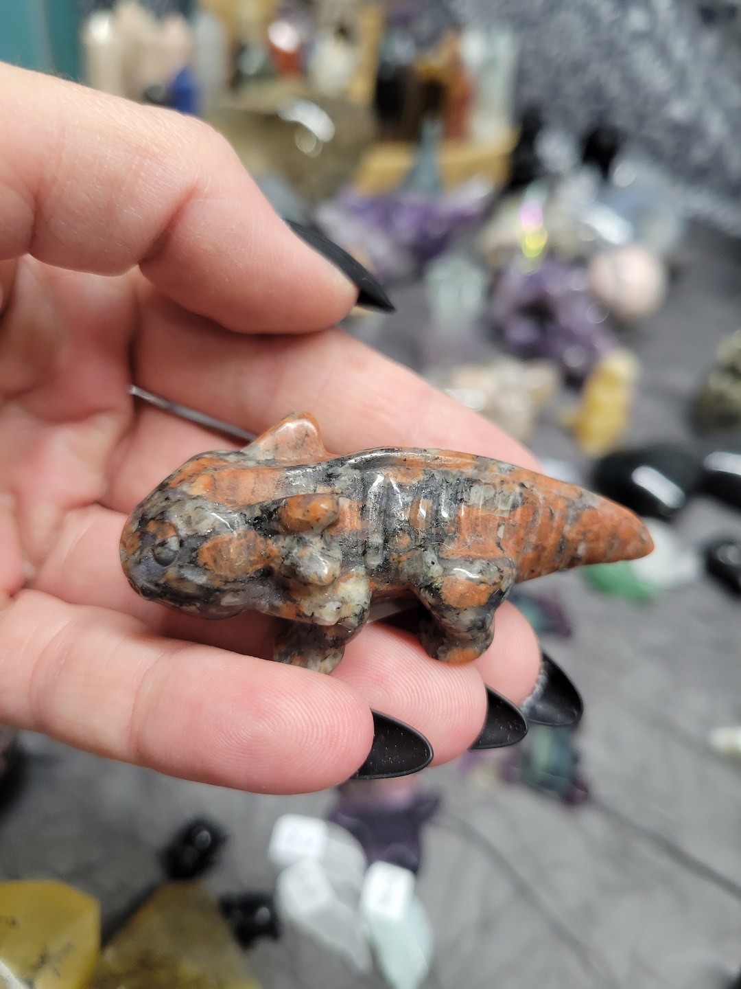 Jasper Axolotl Crystal Carving, Axolotl, Crystal Carving, Crystal ...
