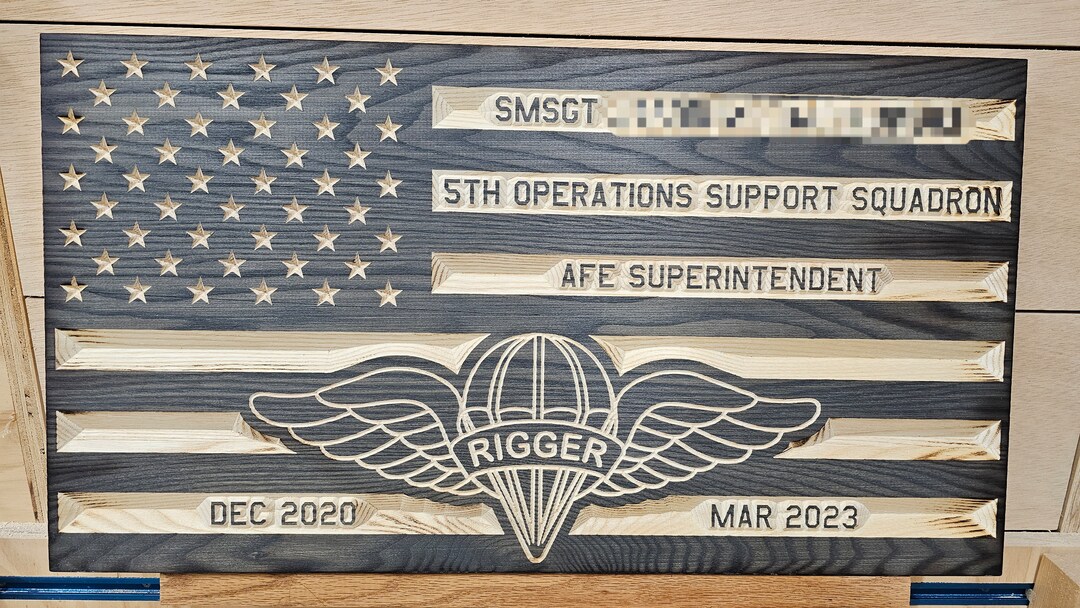 Rigger Badge American Flag Plaque / Sign Free Personalization - Etsy
