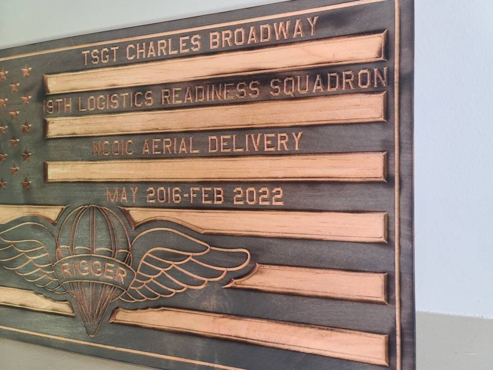 Rigger Badge American Flag Plaque / Sign Free Personalization - Etsy