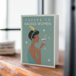 Women Empowerment Card Cheers to Badass Women Girl Boss - Etsy