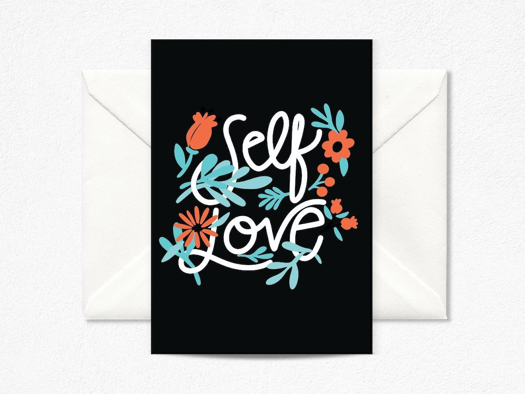 Self Love Card Self Care Greeting Card Mental Health - Etsy
