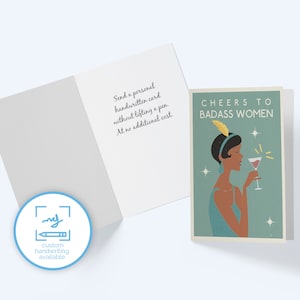 Women Empowerment Card Cheers to Badass Women Girl Boss - Etsy