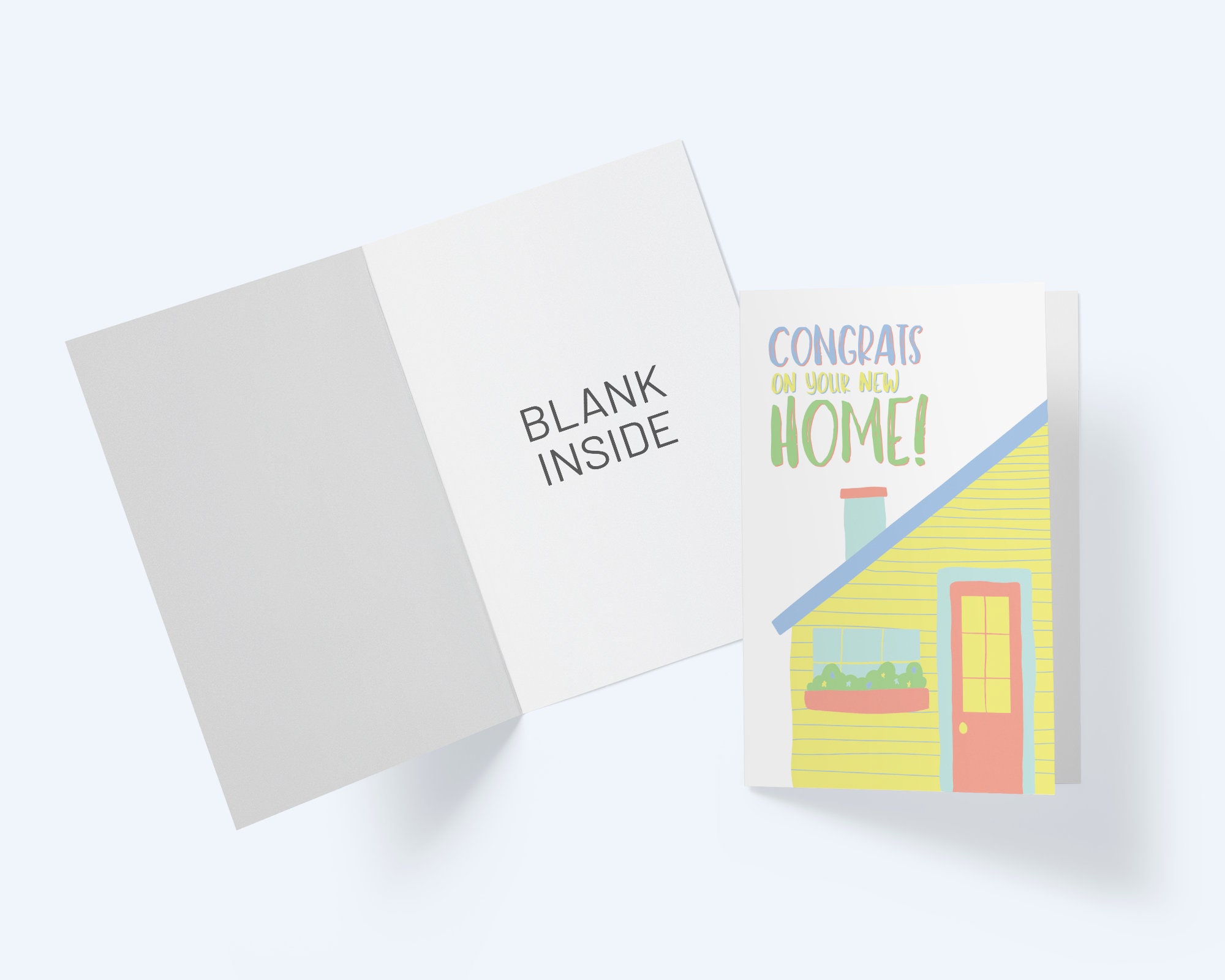 Congrats On Your New Home Greeting Card Note Card For | Etsy