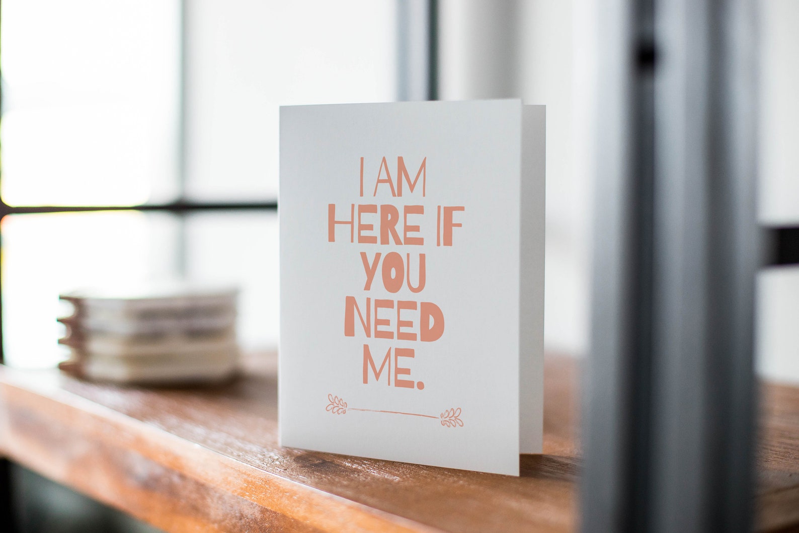 Encouragement & Support Card: I Am Here If You Need Me | Etsy