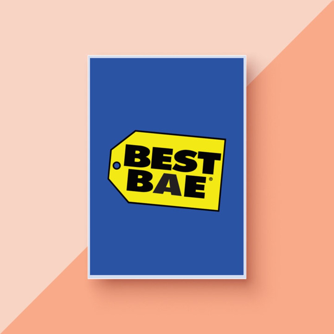 Custom Best Bae Romantic Card for Him Her - Etsy