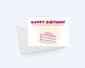 Wishing You A Happy Birthday From A Distance Greeting | Etsy