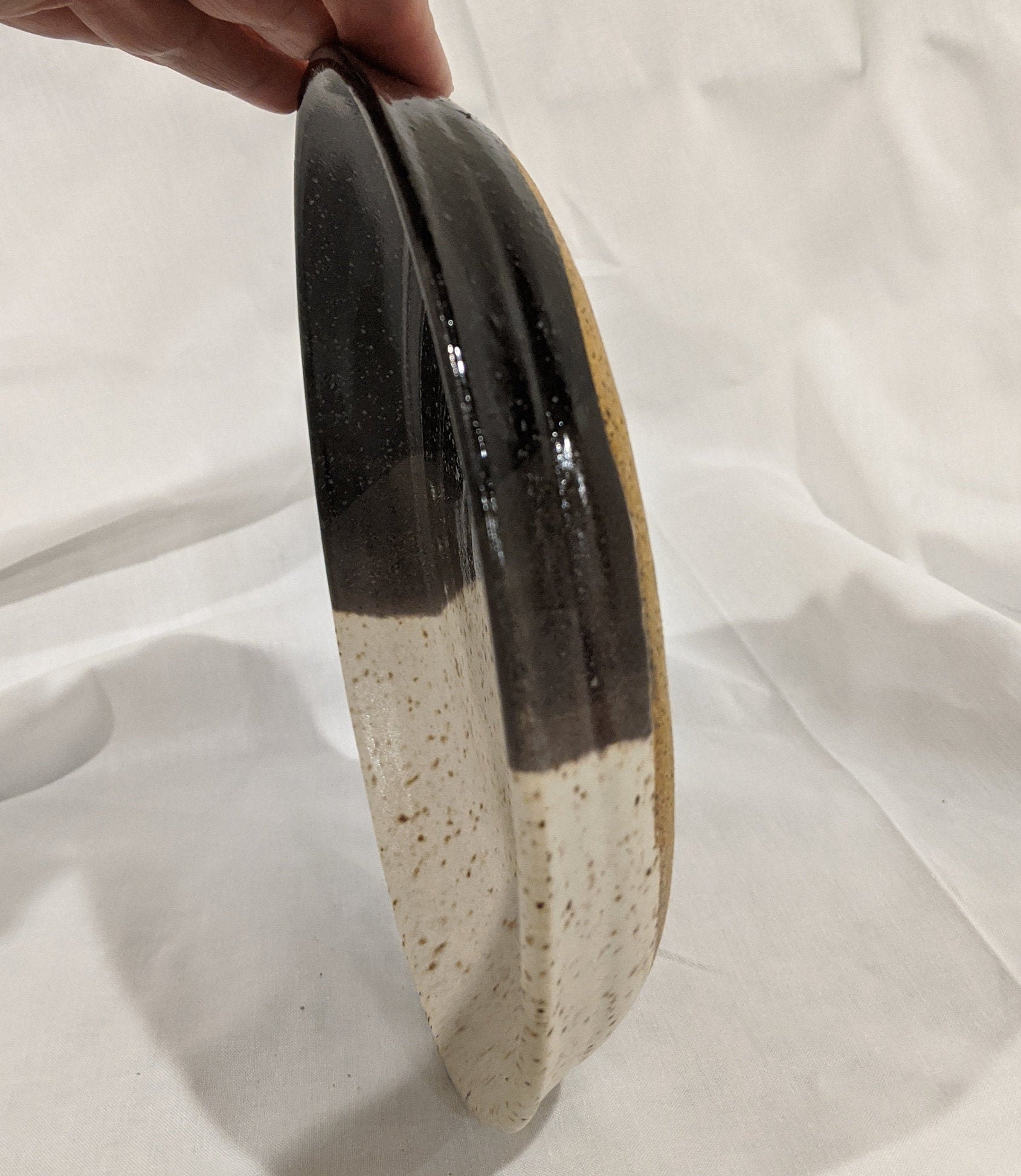 Ceramic Plate Wheel Thrown Plate Stoneware Plate Speckled - Etsy