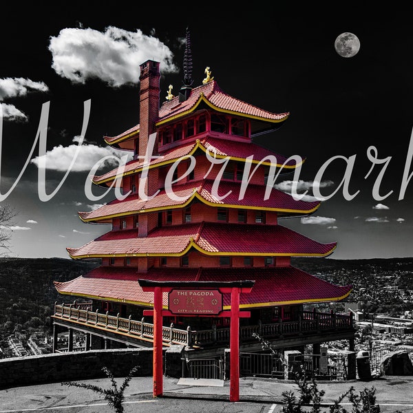 Pagoda Art Print - Etsy