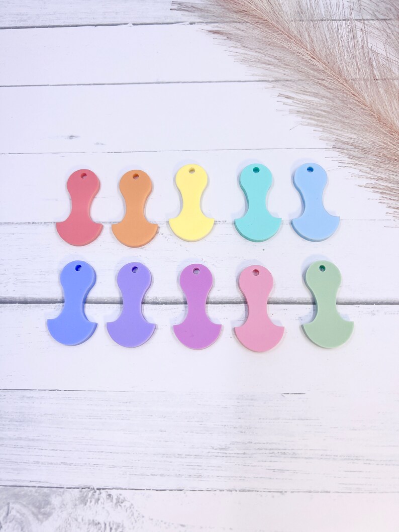 Pastel Trolley Tokens - 10 Piece Pack - Acrylic Keyring Blanks - Etsy ...