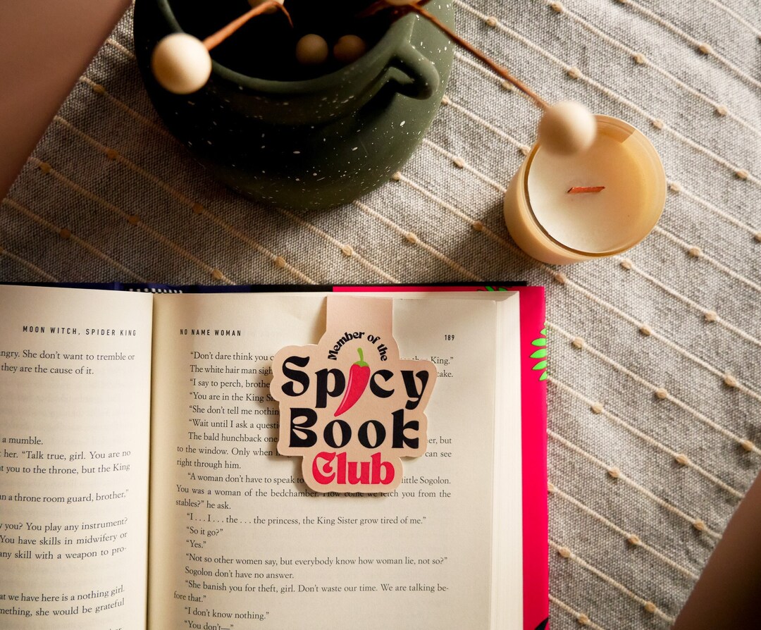 Spicy Book Club Magnetic Bookmark | Bookish Gifts, Book Worm, Book ...