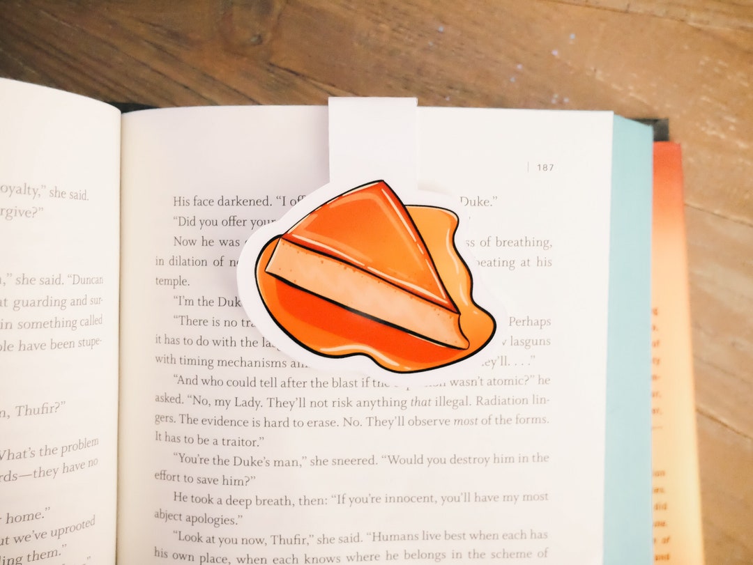 Flan Magnetic Bookmark | Cute Food Stationery, Bookish Gifts, Book Worm ...