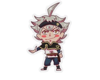 Black Clover Asta Sticker - Etsy