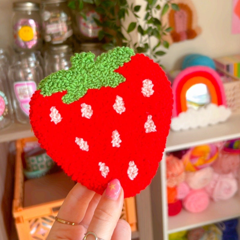 Strawberry Rug - Etsy