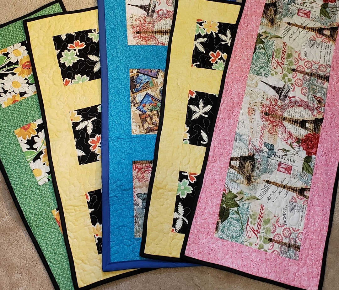 Spring Reversible Handmade Quilted Table Runners - Etsy