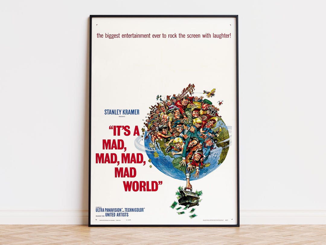It's a Mad Mad Mad Mad World - Movie Poster | Digital Download | High ...