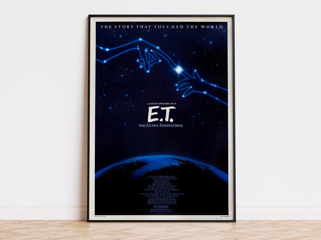 E.T. the Extra-terrestrial - Movie Poster | Digital Download | High ...