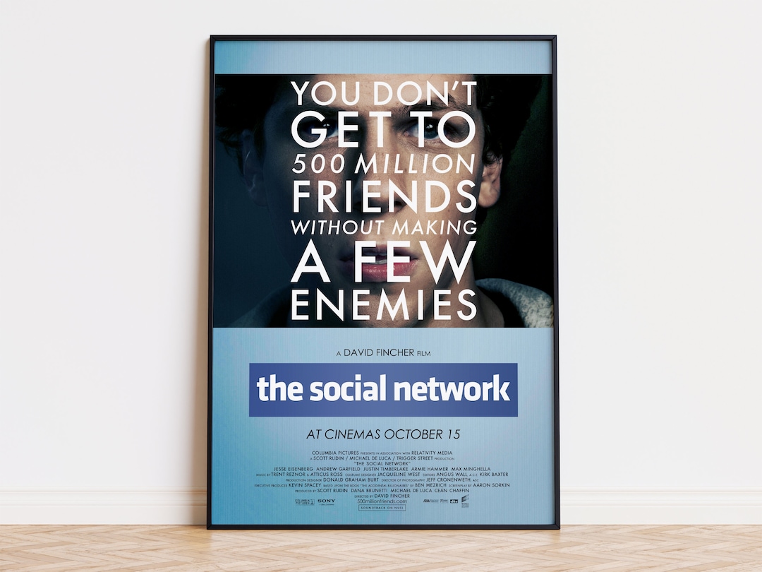 The Social Network - Movie Poster | Digital Download | High Quality Ready to Print - Etsy