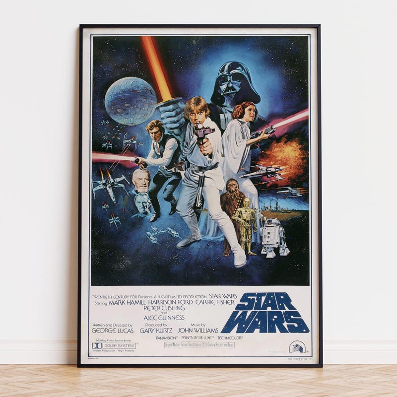 Starwars a New Hope Poster - Etsy