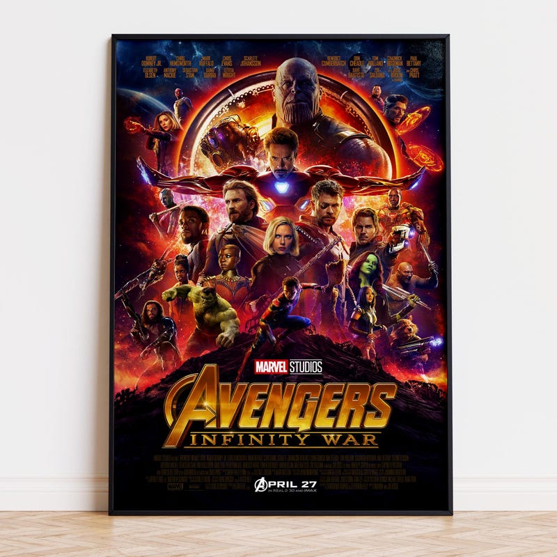 Infinity War Poster - Etsy