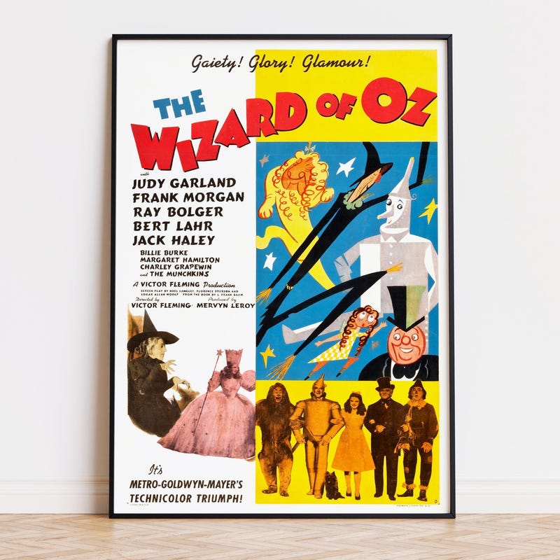 Wizard of Oz Posters - Etsy