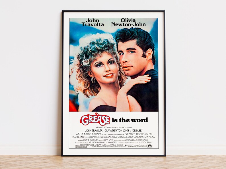 Grease Movie Poster Digital Download High Quality Ready to Print - Etsy