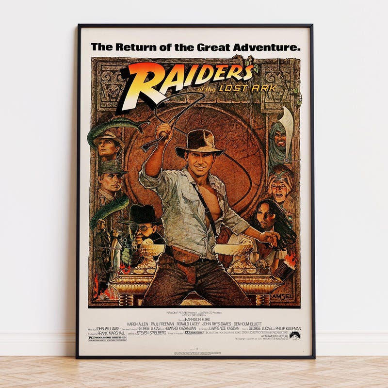 Indiana Jones Poster - Etsy