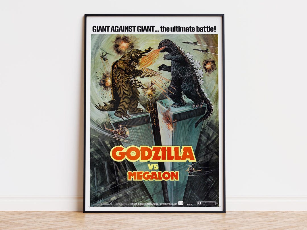 Godzilla Vs. Megalon - Movie Poster | Digital Download | High Quality ...