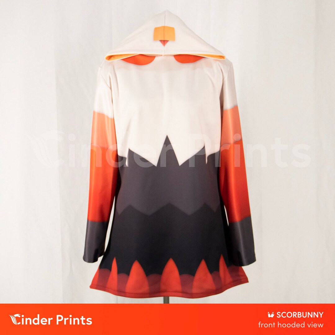 Scorbunny Inspired Printed Hoodie - Etsy