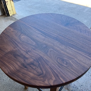 Walnut Round Table Top 24 - Etsy