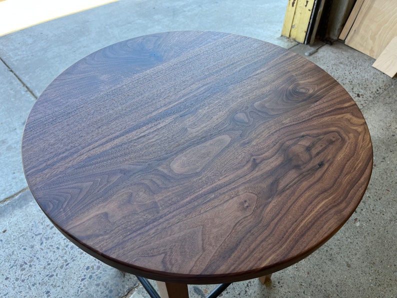 Walnut Round Table Top 24 - Etsy