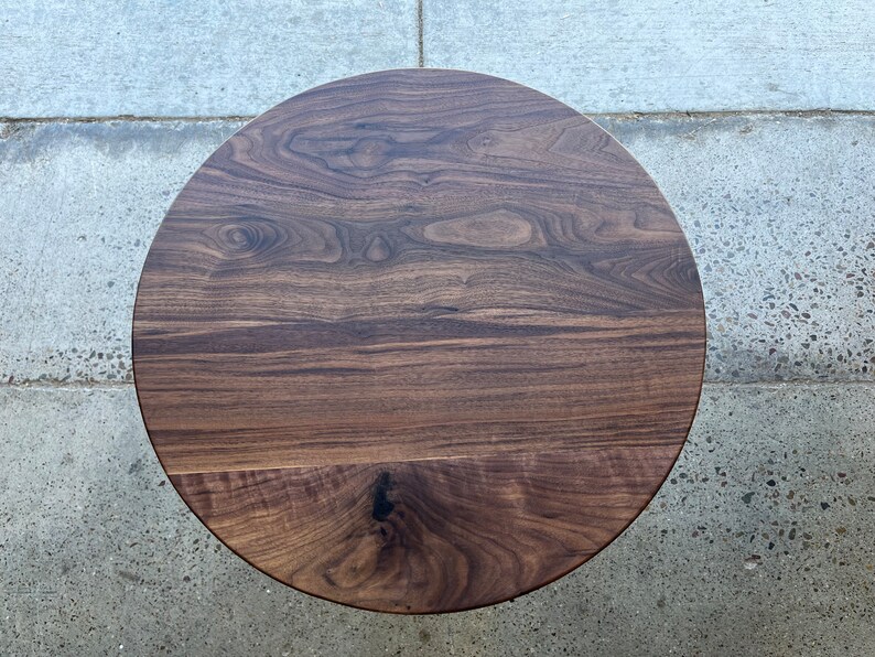 Walnut Round Table Top 24 - Etsy