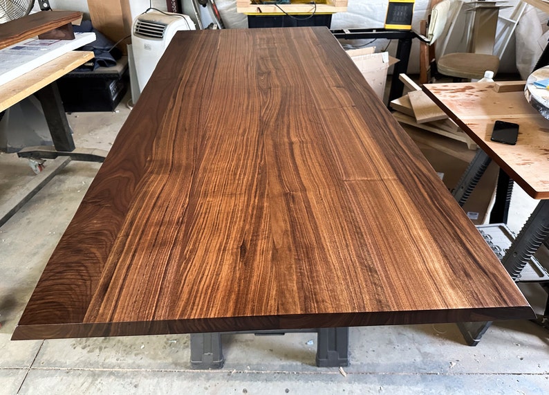 Faux Live Edge Walnut Table Top - Etsy
