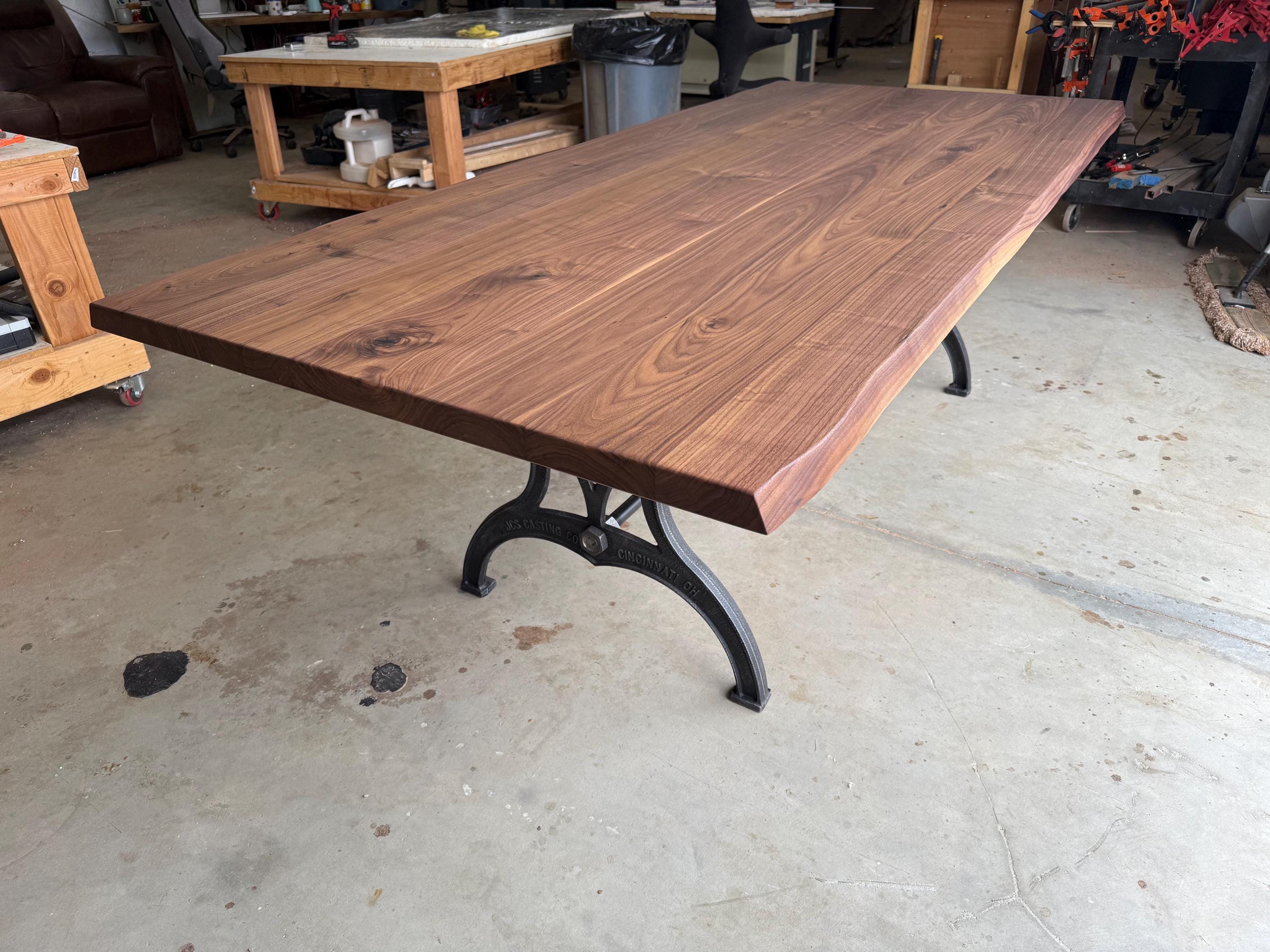 Faux Live Edge Walnut Table Top - Etsy
