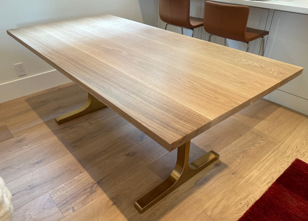 Custom White Oak Dining Table - Etsy